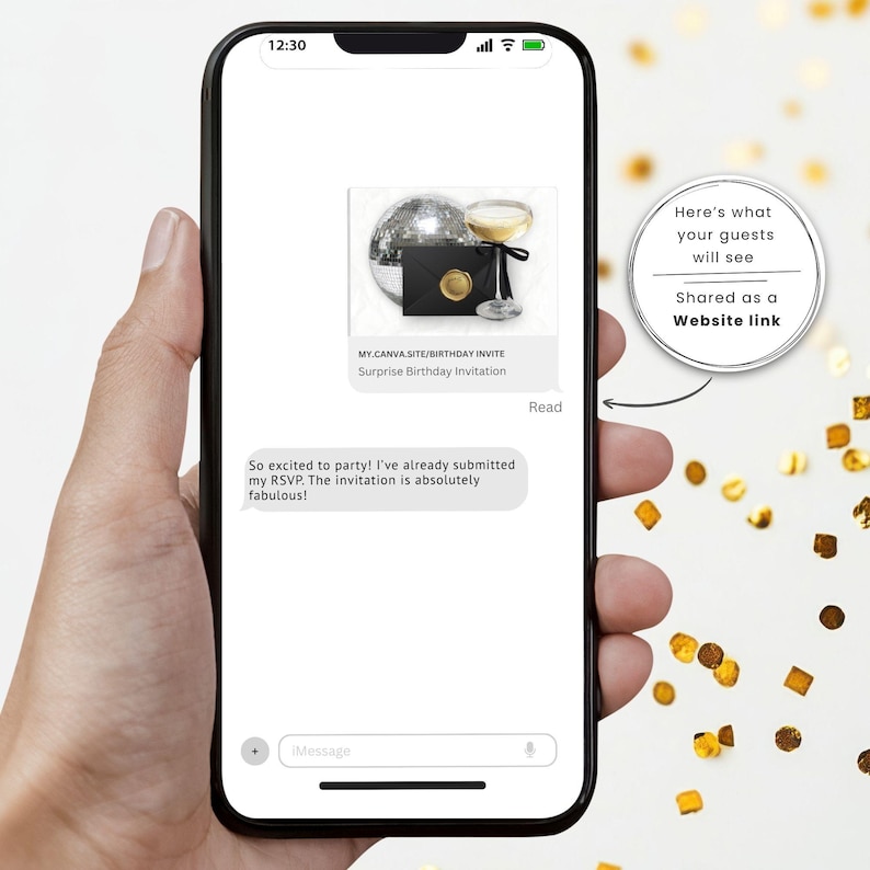 Cocktail Party Invite Website With Online RSVP Guest List, Animated ...