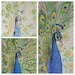 Original Peacock Bird Pastel Drawing - Etsy