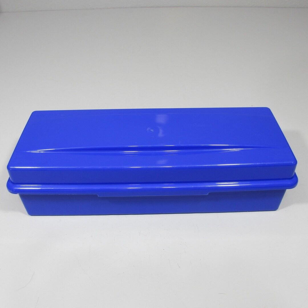 Alpha Audio Cassette Hard Plastic Storage Box Case Holder Holds 15 24 ...