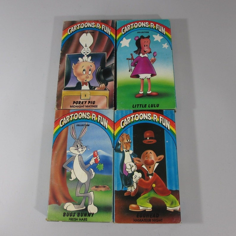 4 Cartoons R Fun VHS Egghead Bugs Bunny Little Lulu Porky Pig - Etsy ...