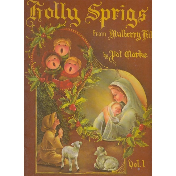 Mulberry Hill Holly Sprigs by Pat Clarke Decorative Tole - Etsy