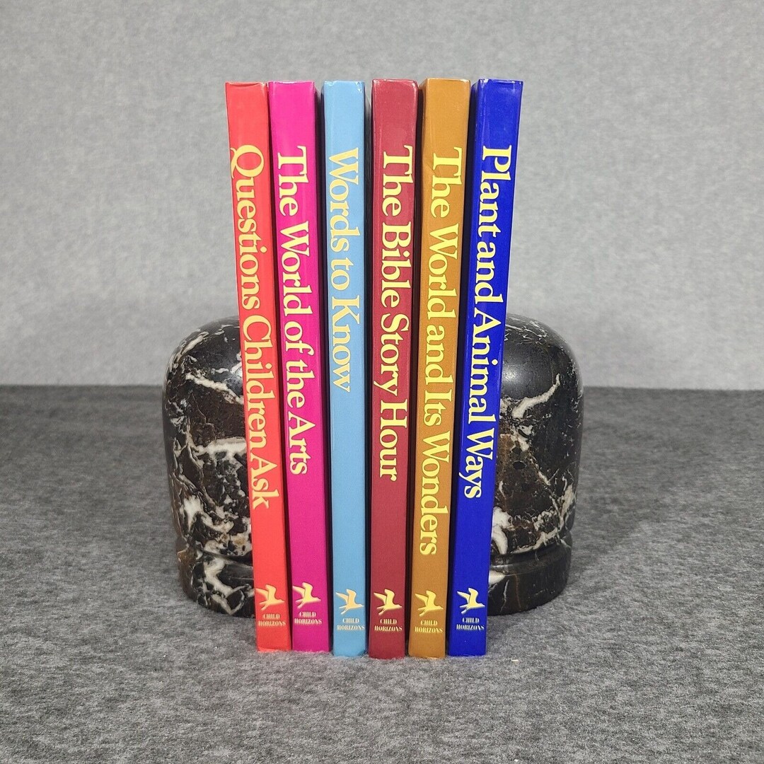6 Child Horizons Books HC Bible Story World Wonders Arts Questions ...