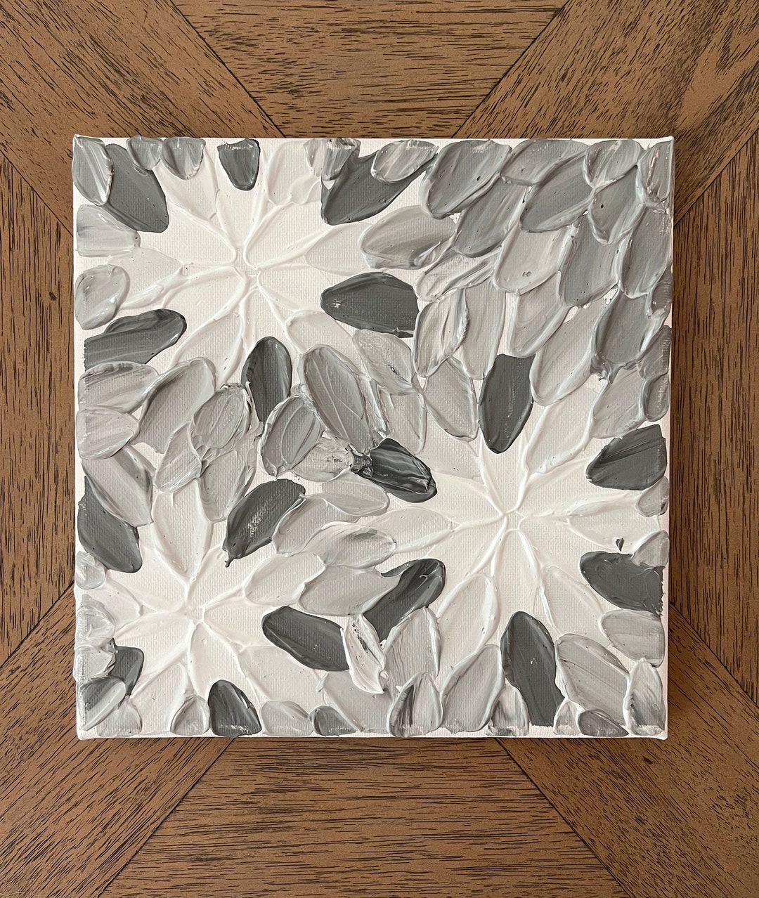 Flower Texture Wall Art Original Art Texture Art - Etsy