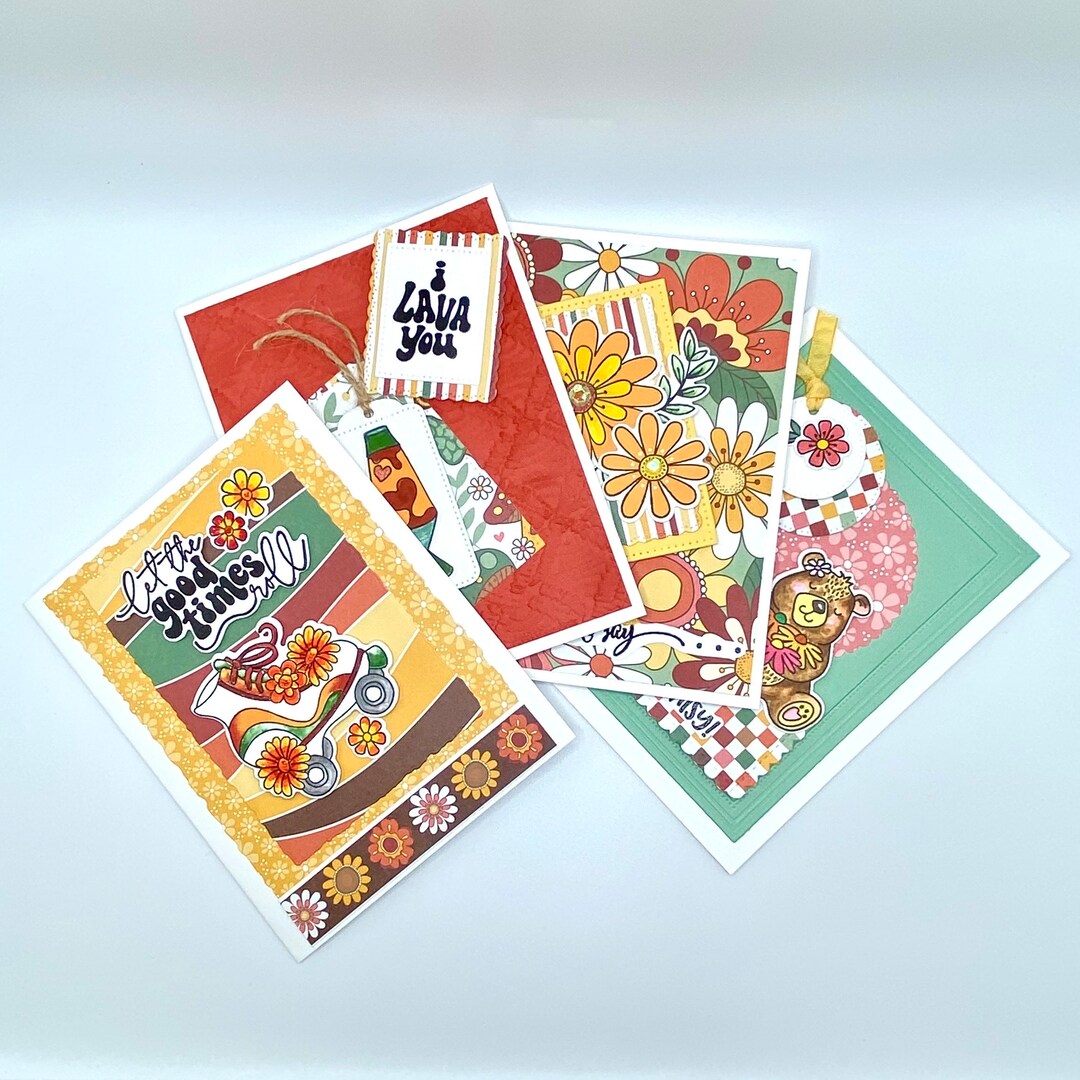 Feelin' Groovy Greeting Card Set - Etsy