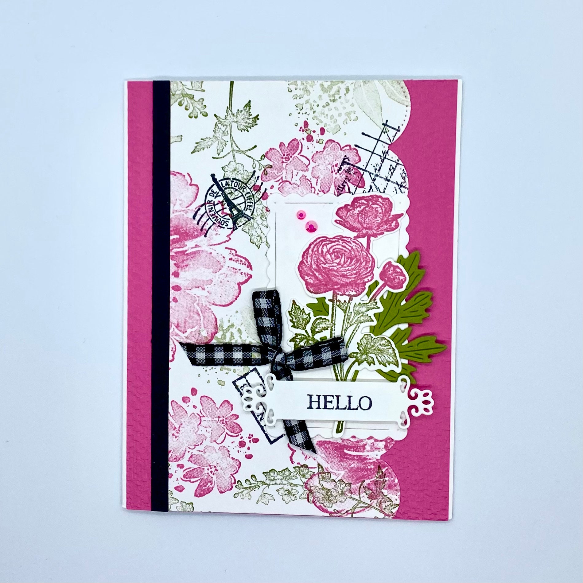 Posh Pink Stampin' Up! Greeting Card Gift Set - Etsy