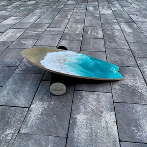 Balance Board Atlantic Ocean Limited Edition, Handmade, Ideal for ...