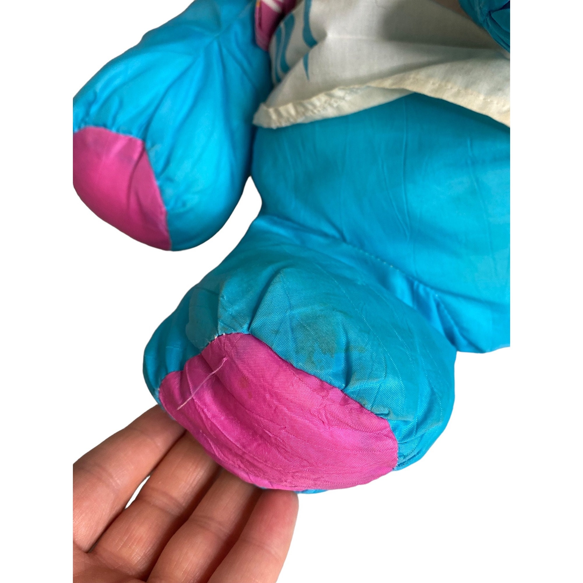 Vintage 1987 Fisher Price Puffalump Blue Elephant Stuffed Animal Toy 15 ...