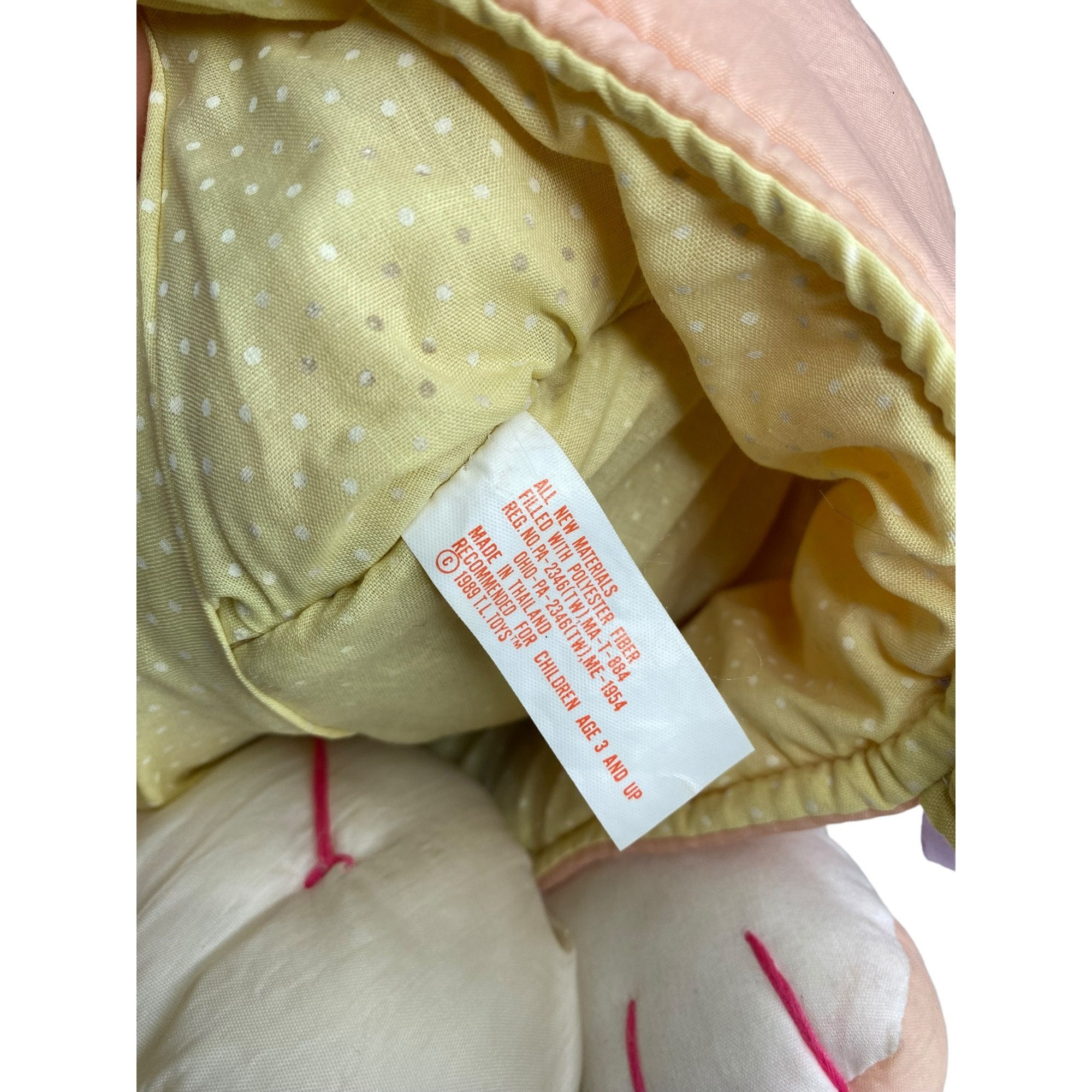 Vintage Puffalump Style Nylon Bunny Rabbit Easter Basket 1989 - Etsy