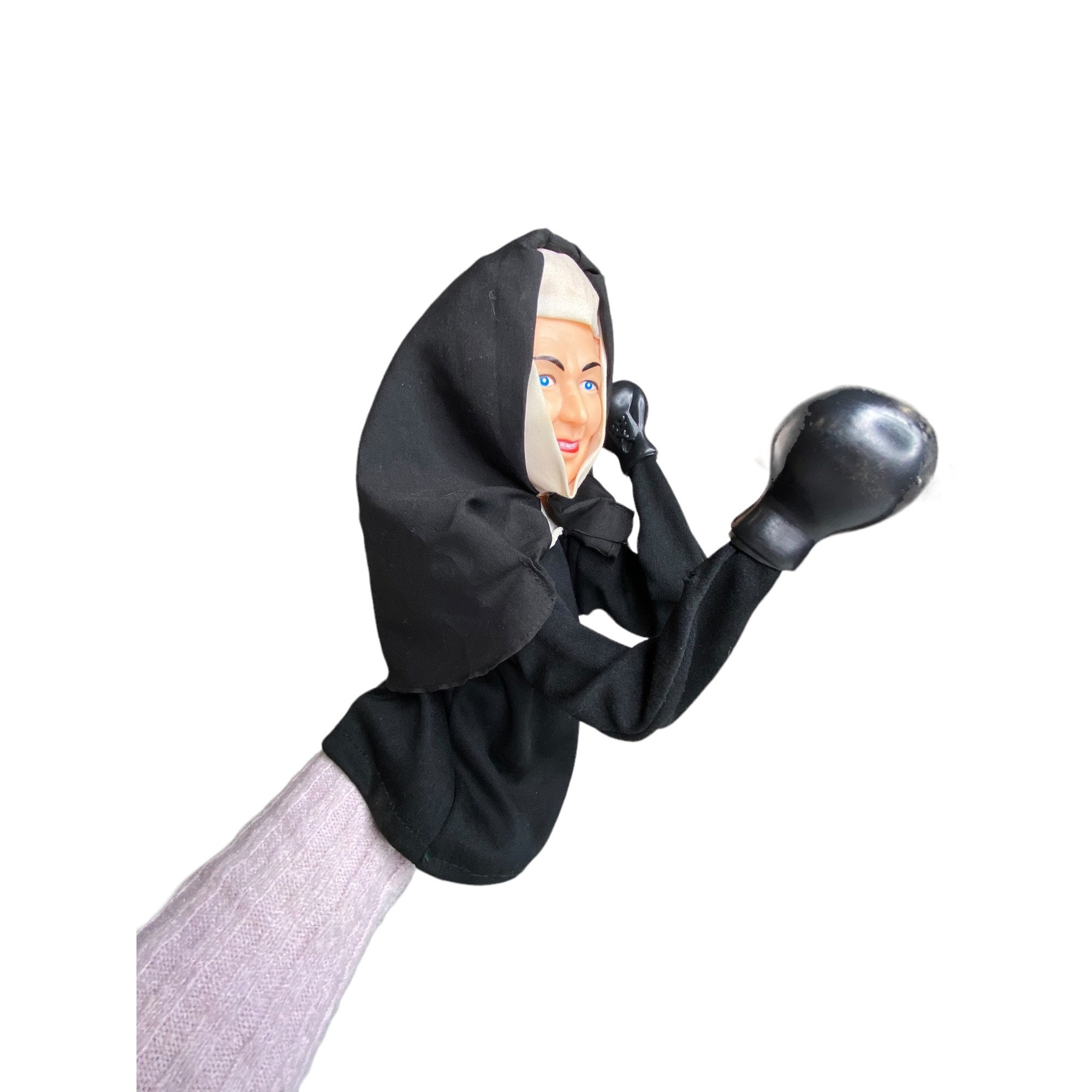 Vintage the Fighting Nun Boxing Punching Hand Puppet - Etsy