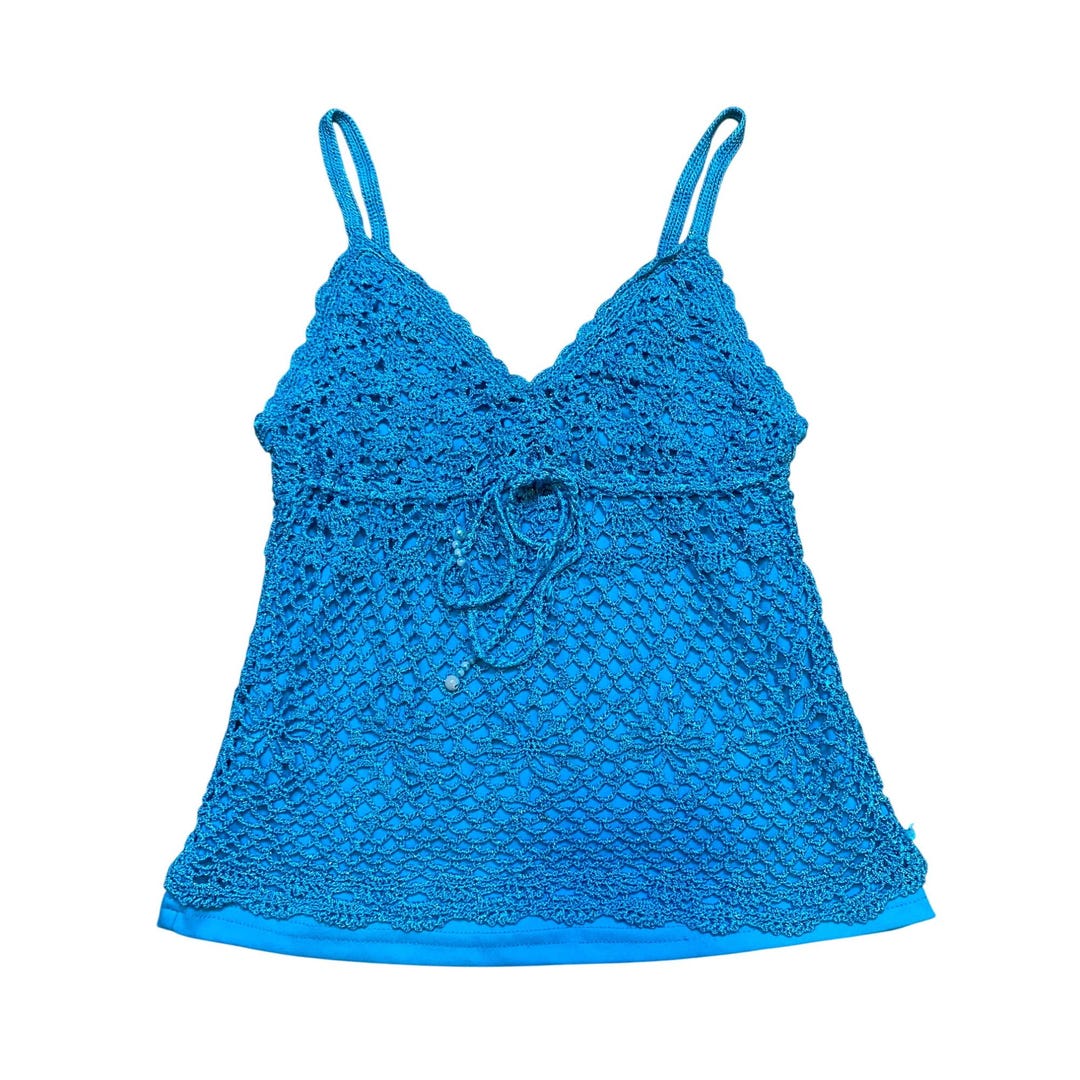 Y2K Crochet Lace Fairycore Mermaidcore Top Small - Etsy