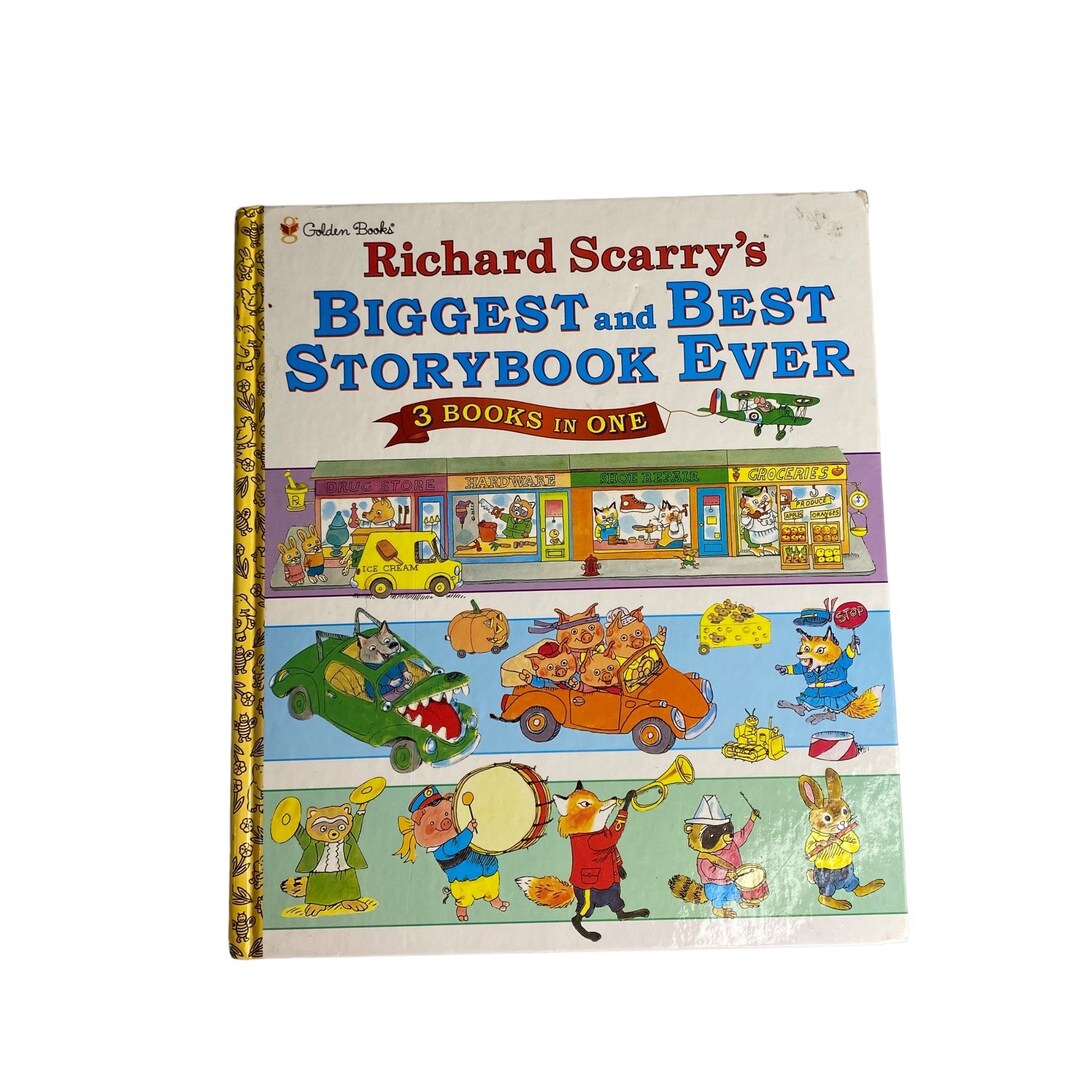 Vintage Richard Scarry's Biggest and Best Storybook Ever 3 - Etsy