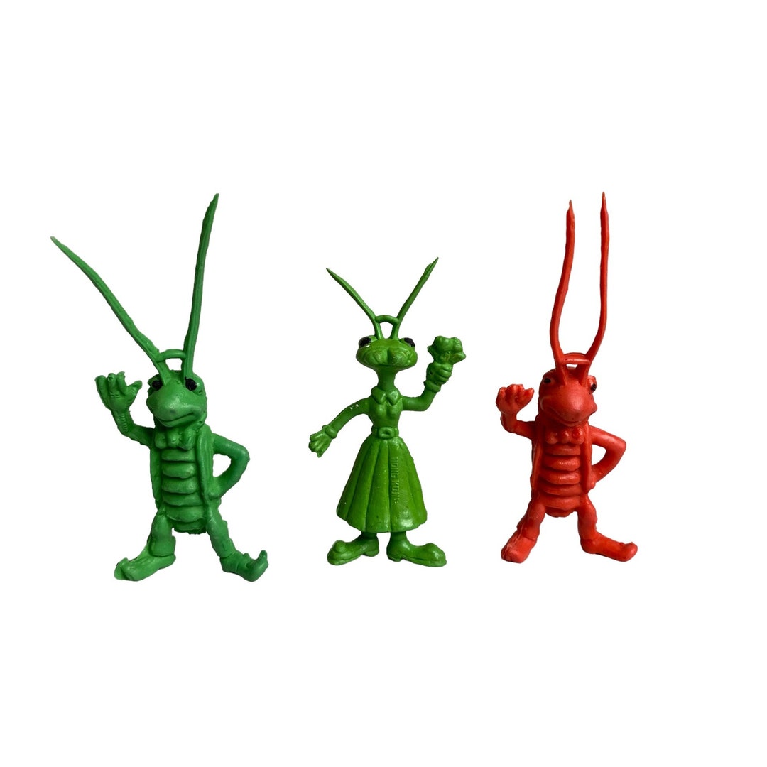 Vintage 80s Mini Rubber Ant Grass Hopper Bug Toys 3 Hong Kong - Etsy
