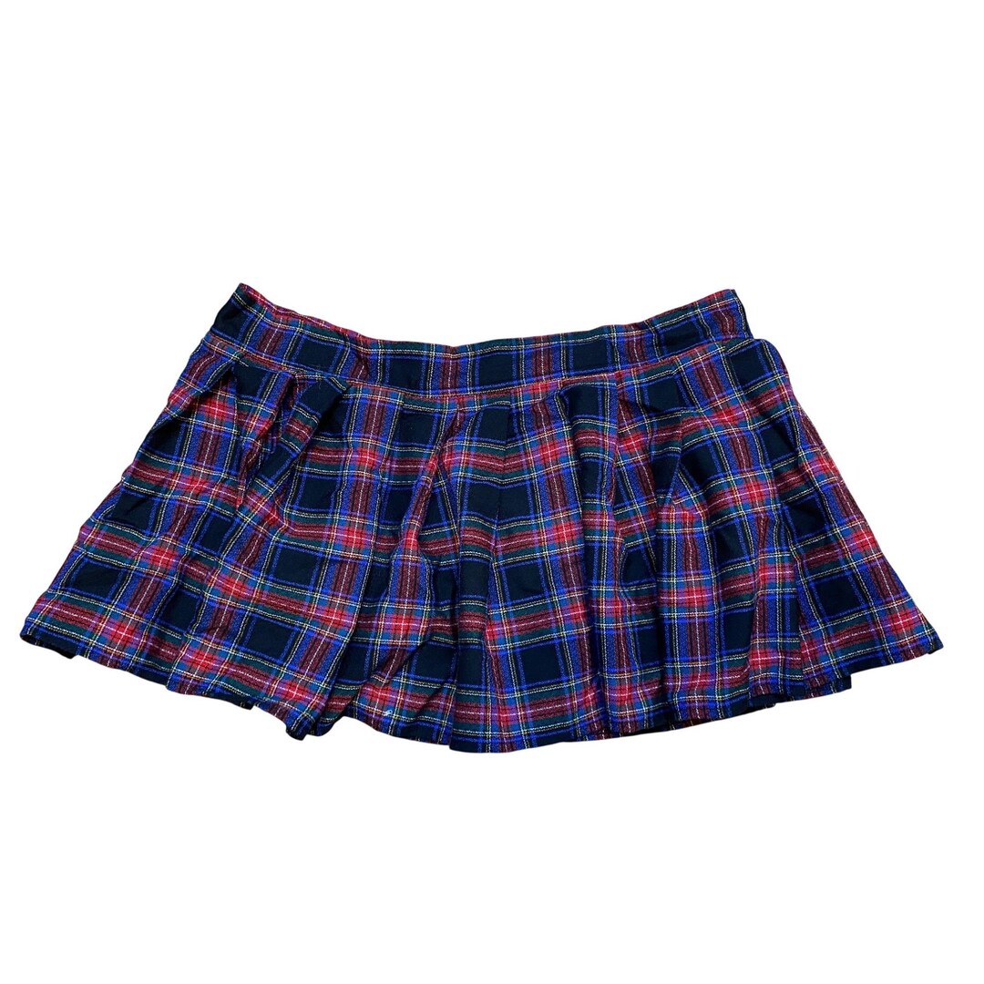 Y2K Goth Pleated Plaid Micro Mini Plaid Pleated Mini Skirt M/L - Etsy