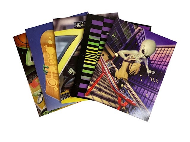 90s/2000s Vintage Alien Invasion School Folders - Etsy