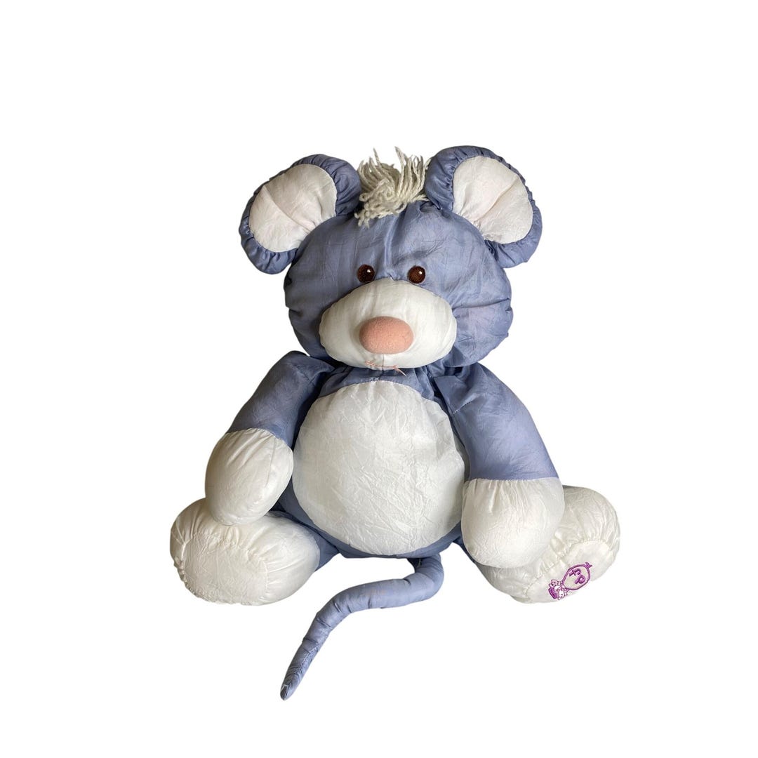 Vintage Gray Puffalump Mouse Plush by Fisher-price 15" - Etsy