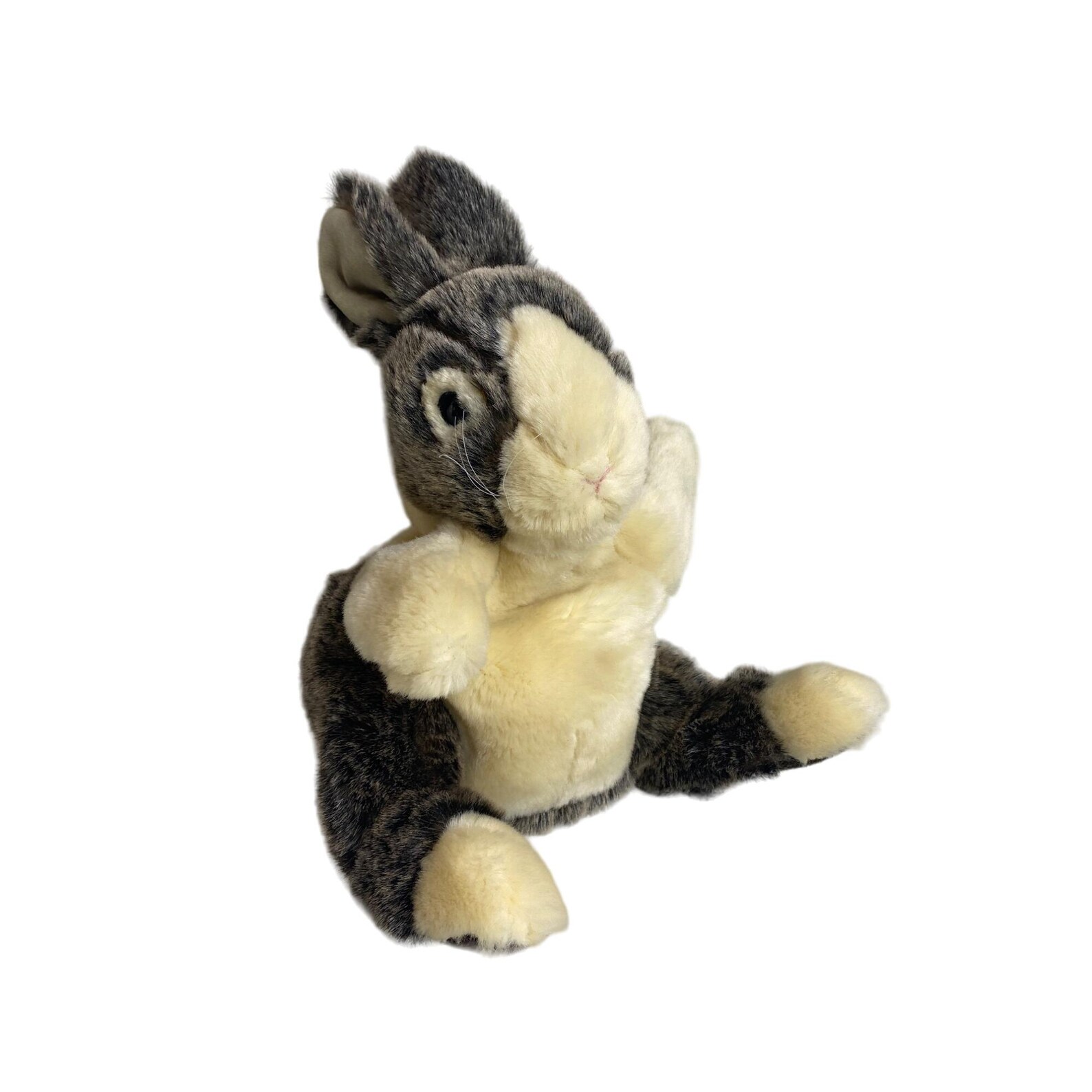 Folkmanis Bunny Rabbit Brown & Cream Plush Puppet - Etsy