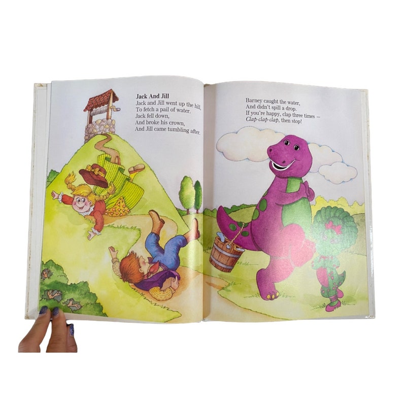 Vintage Barney Books Barneys Favorite Mother Goose Rhymes Vol - Etsy