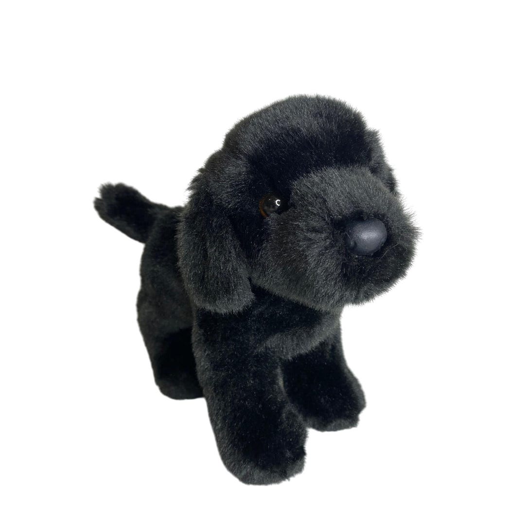 Douglas Cuddle Toy Realistic Black Lab Puppy Dog Plush Stuffed Animal 8 ...