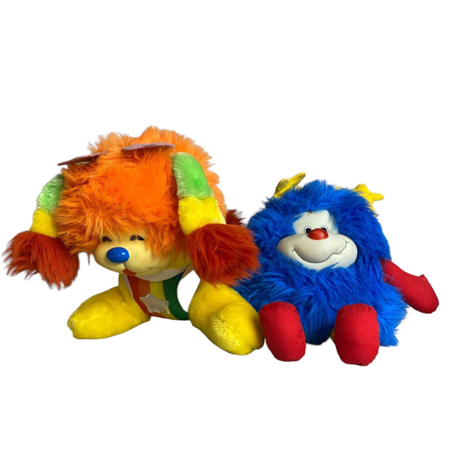 Vintage 1980's Hallmark Rainbow Brite Champ Sprite & Puppy Bright Plush ...