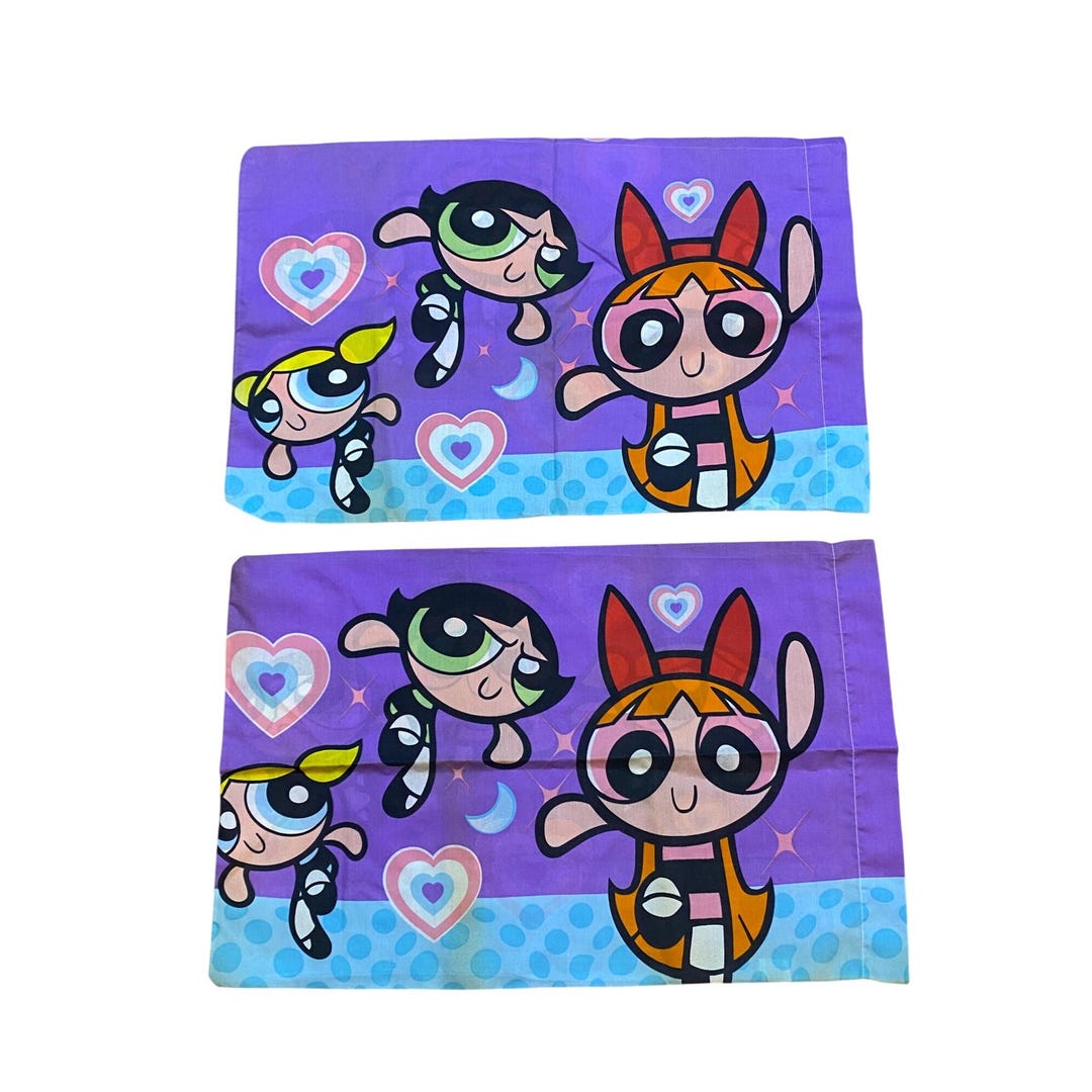 Vintage Powerpuff Girls Cartoon Network Pillowcases Set of 2 - Etsy