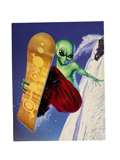 90s/2000s Vintage Alien Invasion School Folders - Etsy