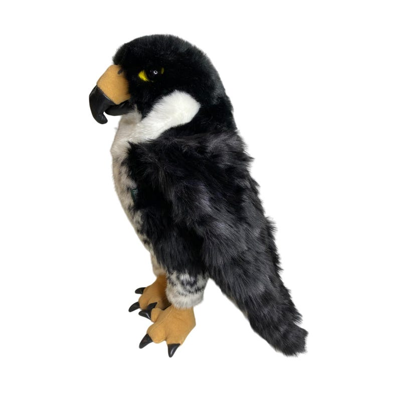 Folkmanis Peregrine Falcon Hand Puppet 20 Realistic Plush Toy for Kids ...