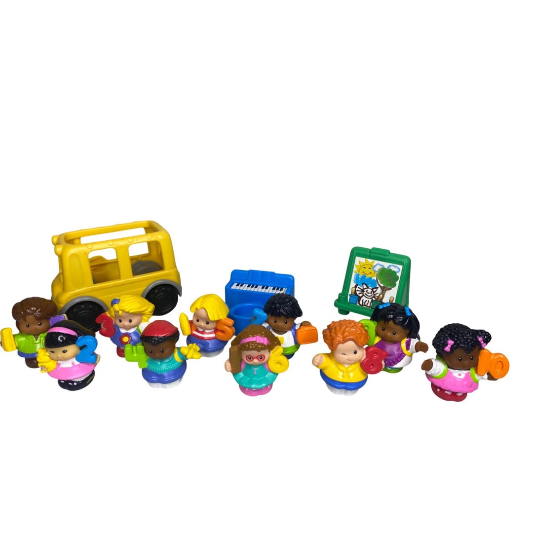 Vintage Little People School Bus Time to Learn Playset With Figures ...