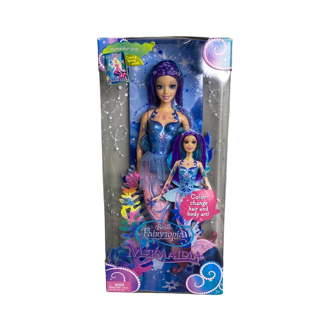 Barbie Fairytopia Mermaidia Doll Nori With Color Change Hair & Body Art ...