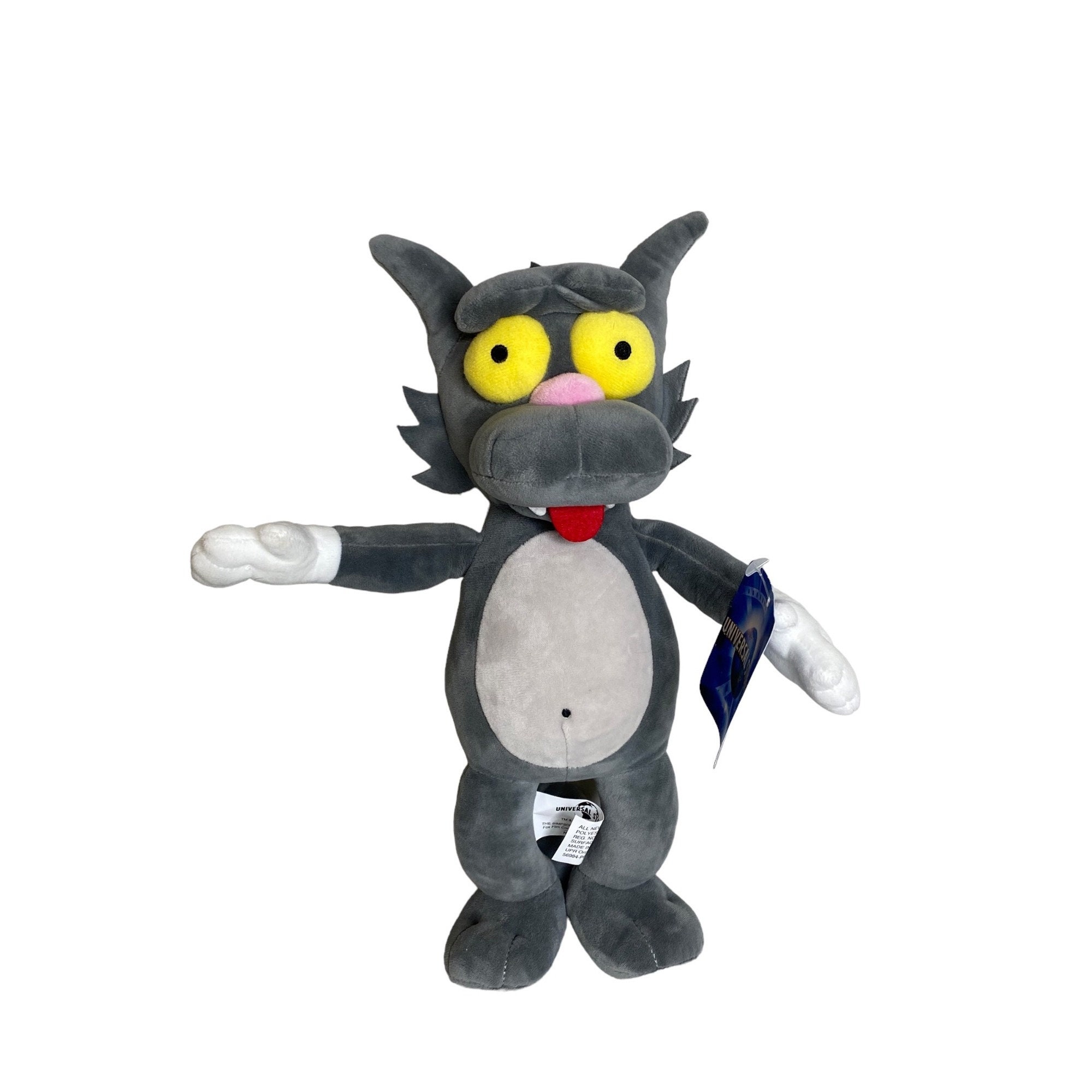 Universal Studios the Simpsons Scratchy the Gray Cat Plush Stuffed ...