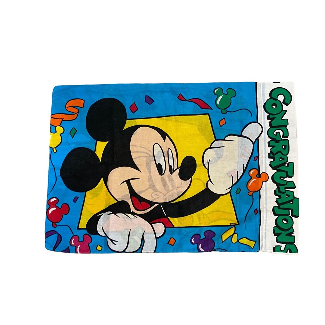 Disney Mickey & Goofy Congratulations Pillowcase - Etsy
