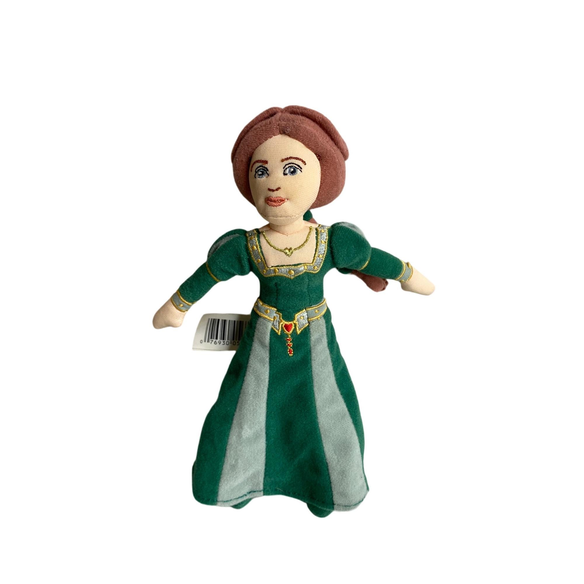 Vintage 2003 Princess Fiona Plush Doll by Hasbro 8 Tall Green Dress ...