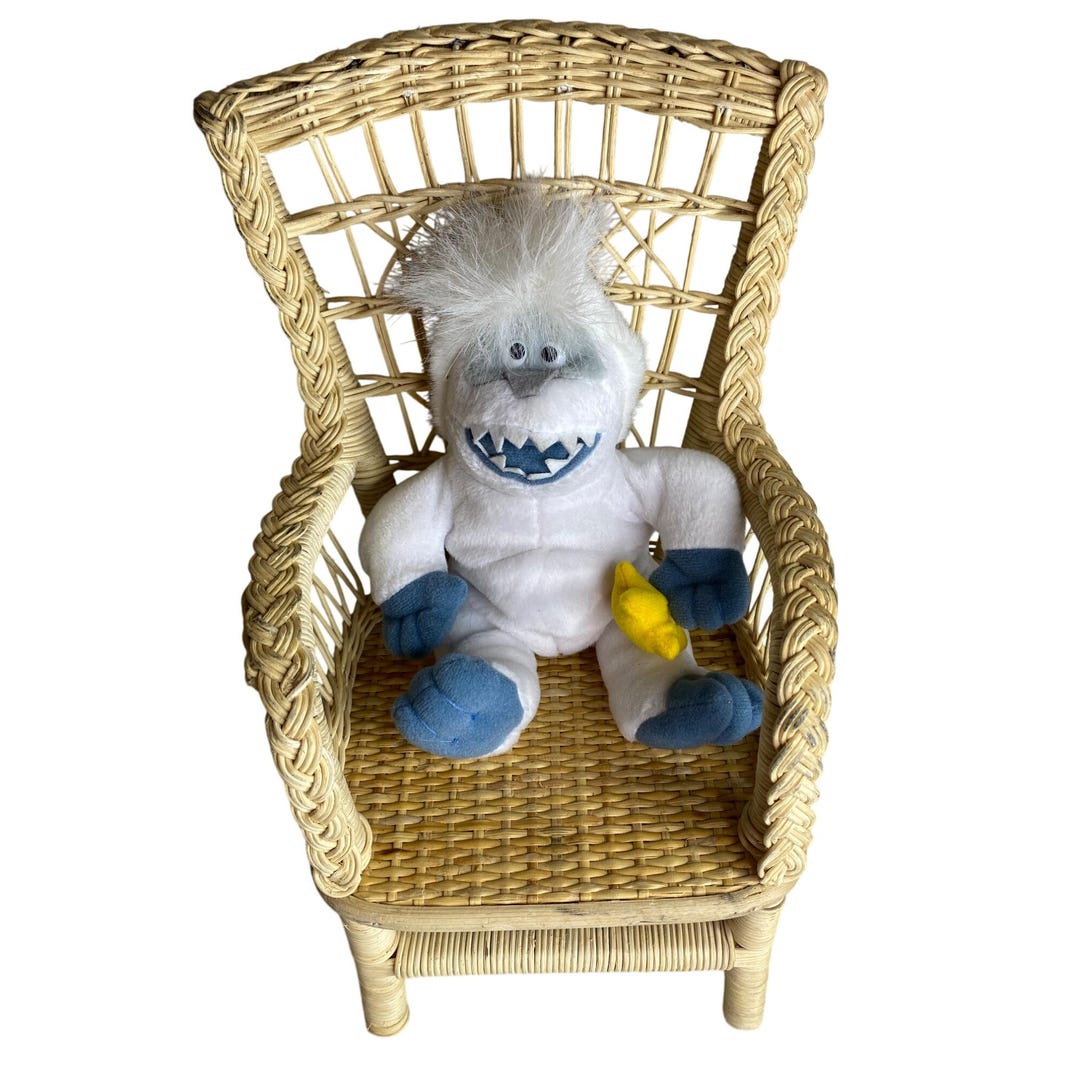 Stuffins Bumbles Abominable Snowman Plush White Blue 9" 1998 - Etsy