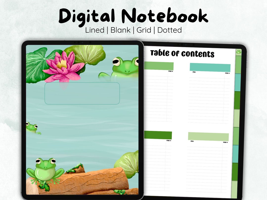 Digital Journaling Notebooks for iPad | Digital Notebook for Goodnotes ...