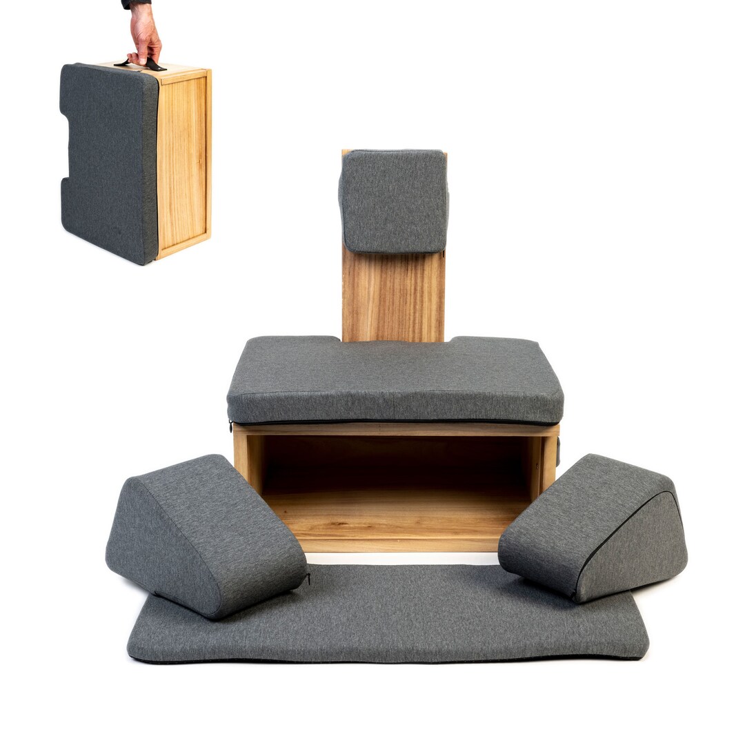 Portable Meditation Chair With Backrest Hip and Knee Support - Etsy