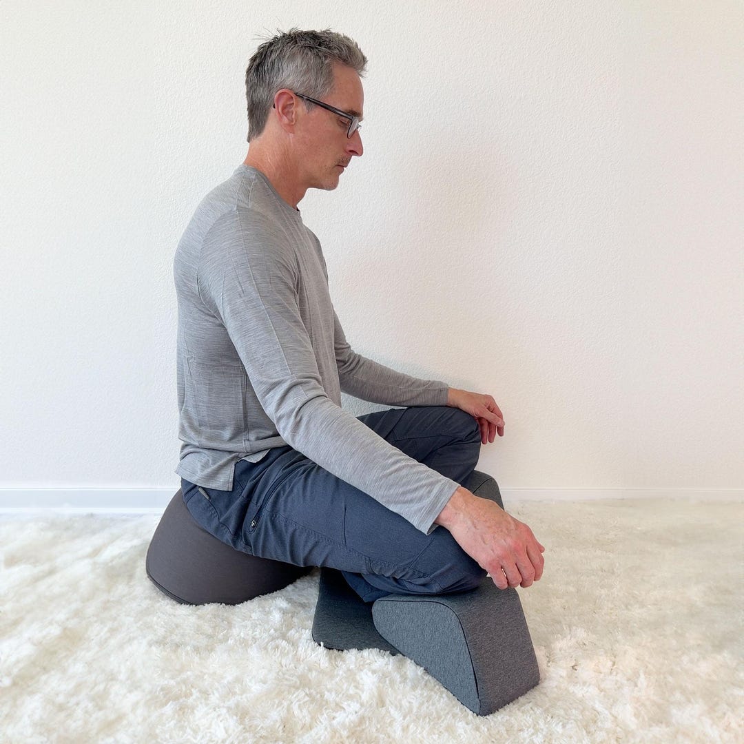 Meditation Leg Wedges & Floor Pad: Adjustable Cross-legged Support - Etsy