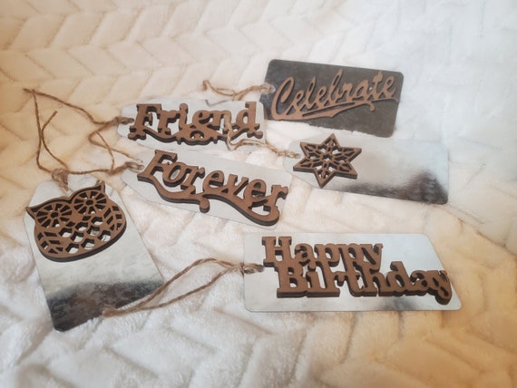 Galvanized Metal Gift Tag Farmhouse Label Rustic Gift Tag - Etsy
