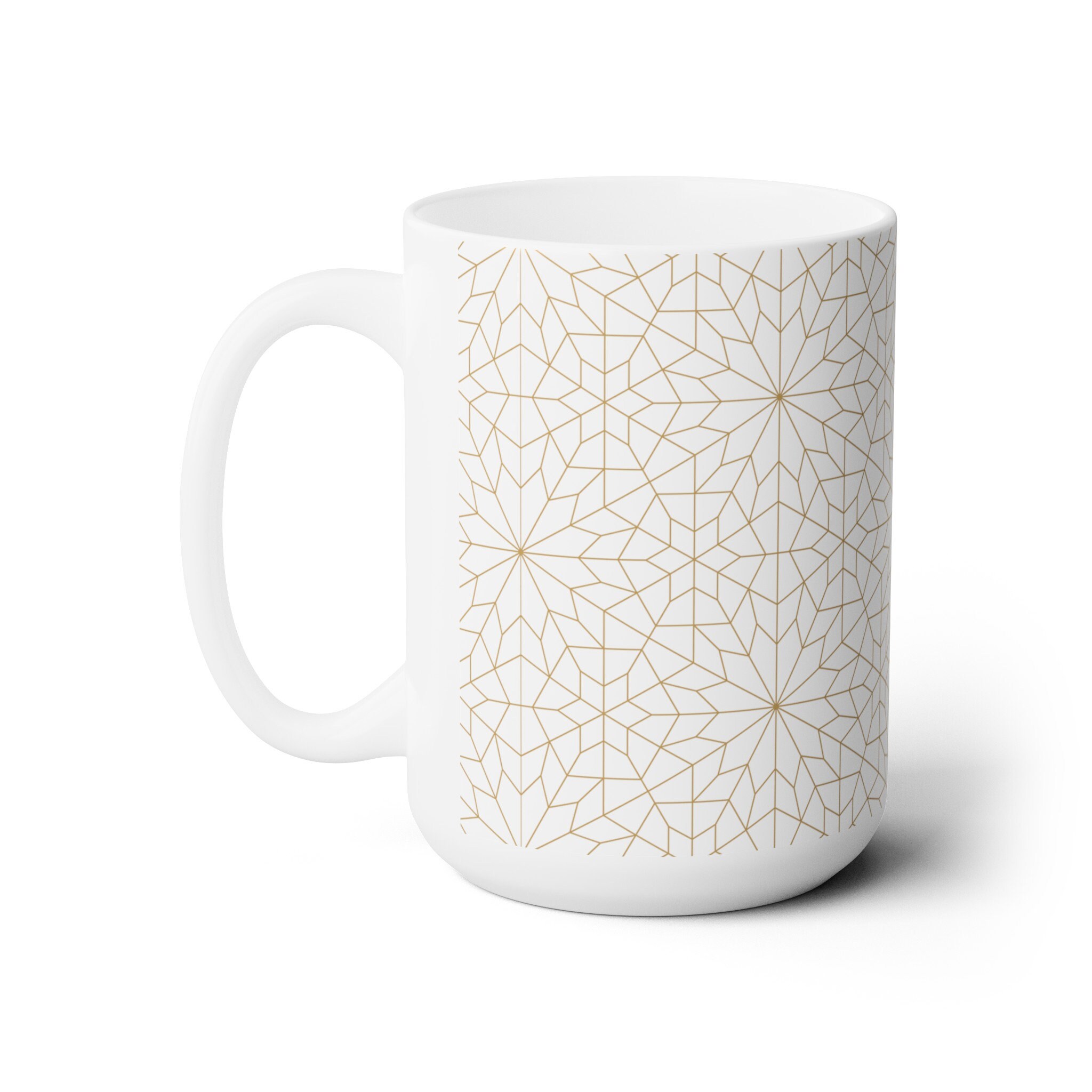 Islamic Mug Seamless Vector Pattern Authentic Arabian Style White 15oz ...