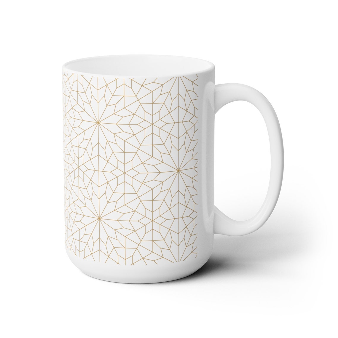 Islamic Mug Seamless Vector Pattern Authentic Arabian Style White 15oz ...