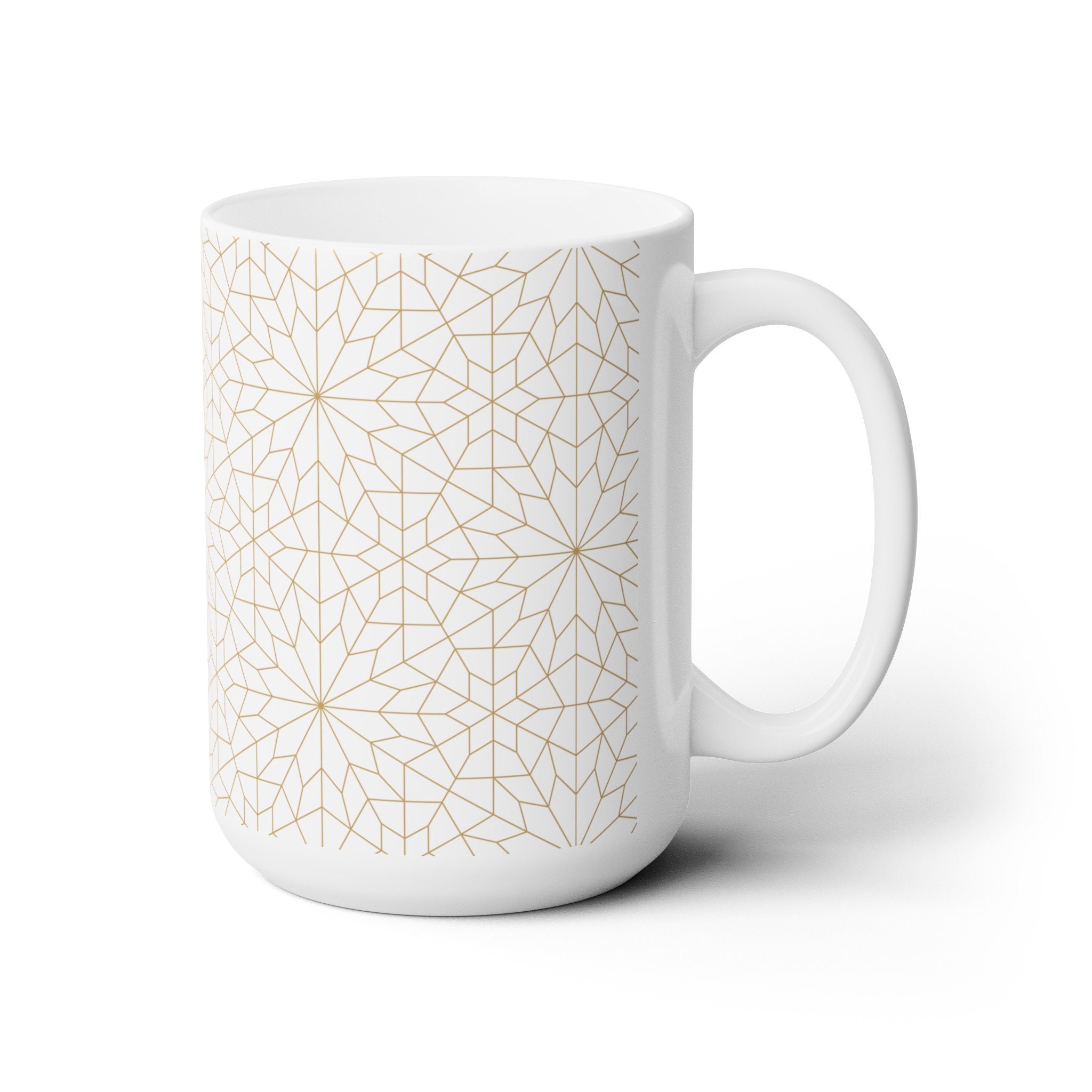 Islamic Mug Seamless Vector Pattern Authentic Arabian Style White 15oz ...