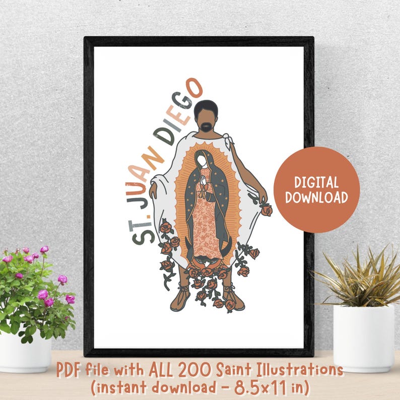 Complete Saint Bundle - 200 Catholic Saint Illustrations - Saint Prints ...