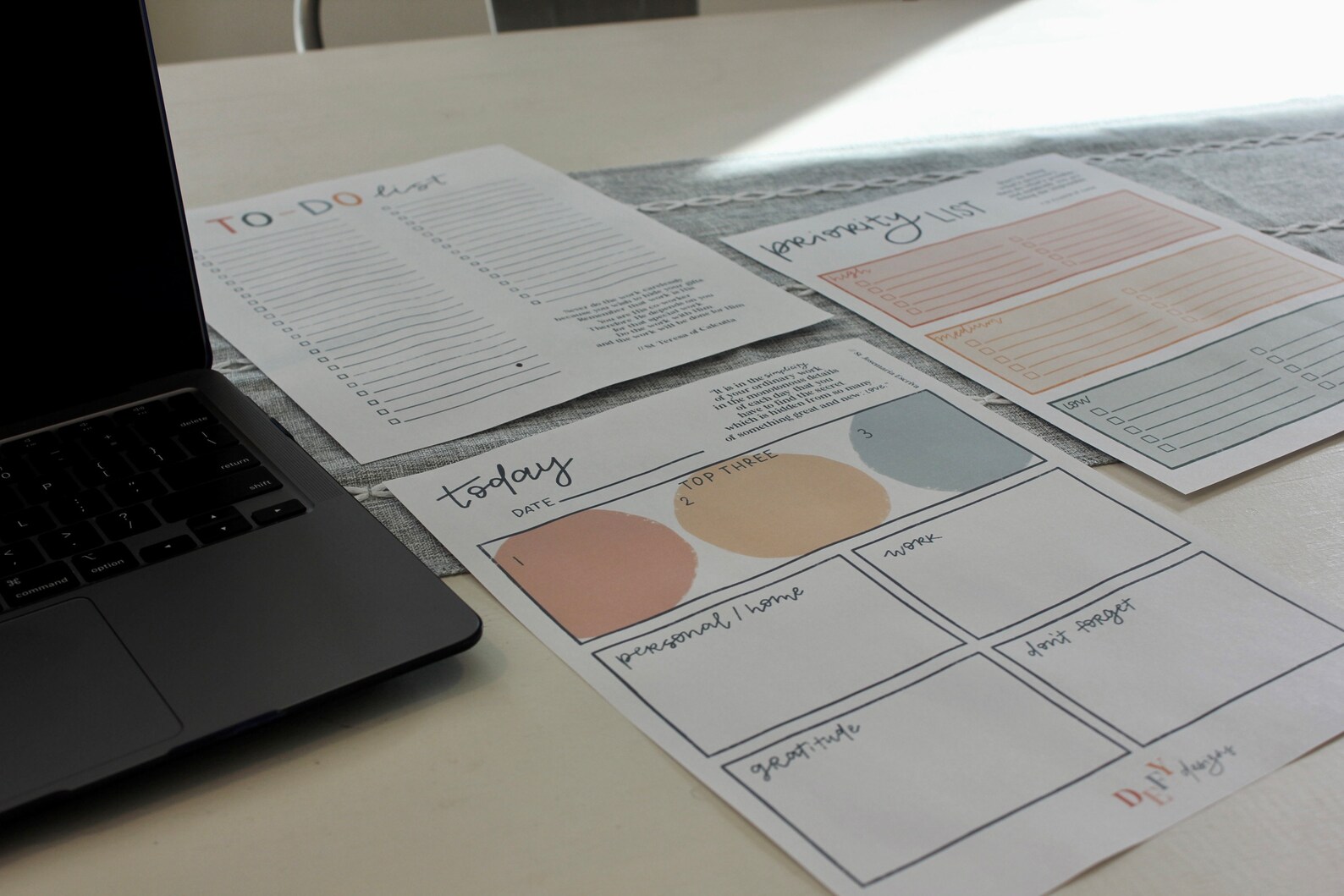 Planning Pages PRINTABLE 8.5x11 PDF Digital Download - Etsy