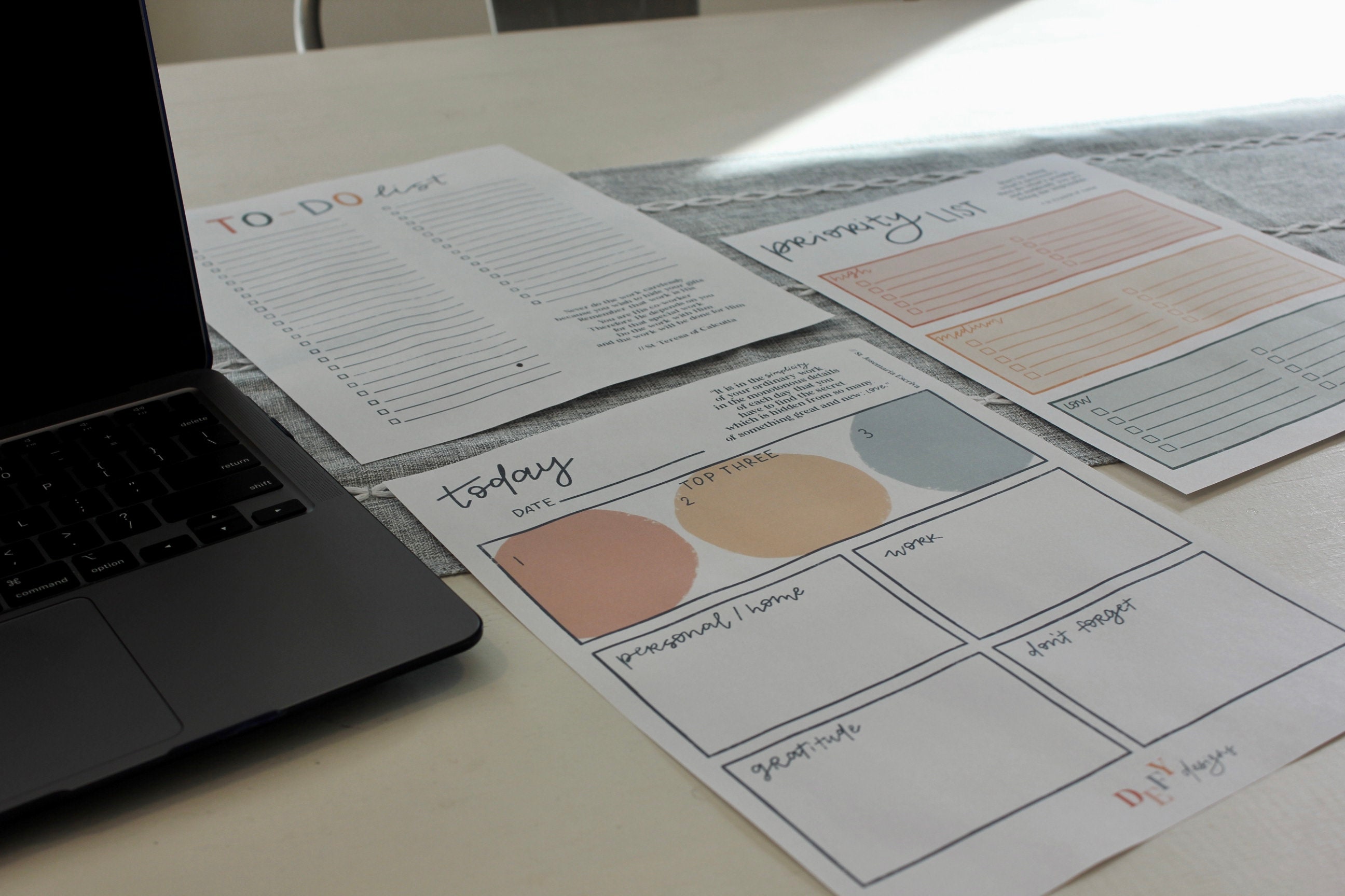 Planning Pages PRINTABLE 8.5x11 PDF Digital Download - Etsy