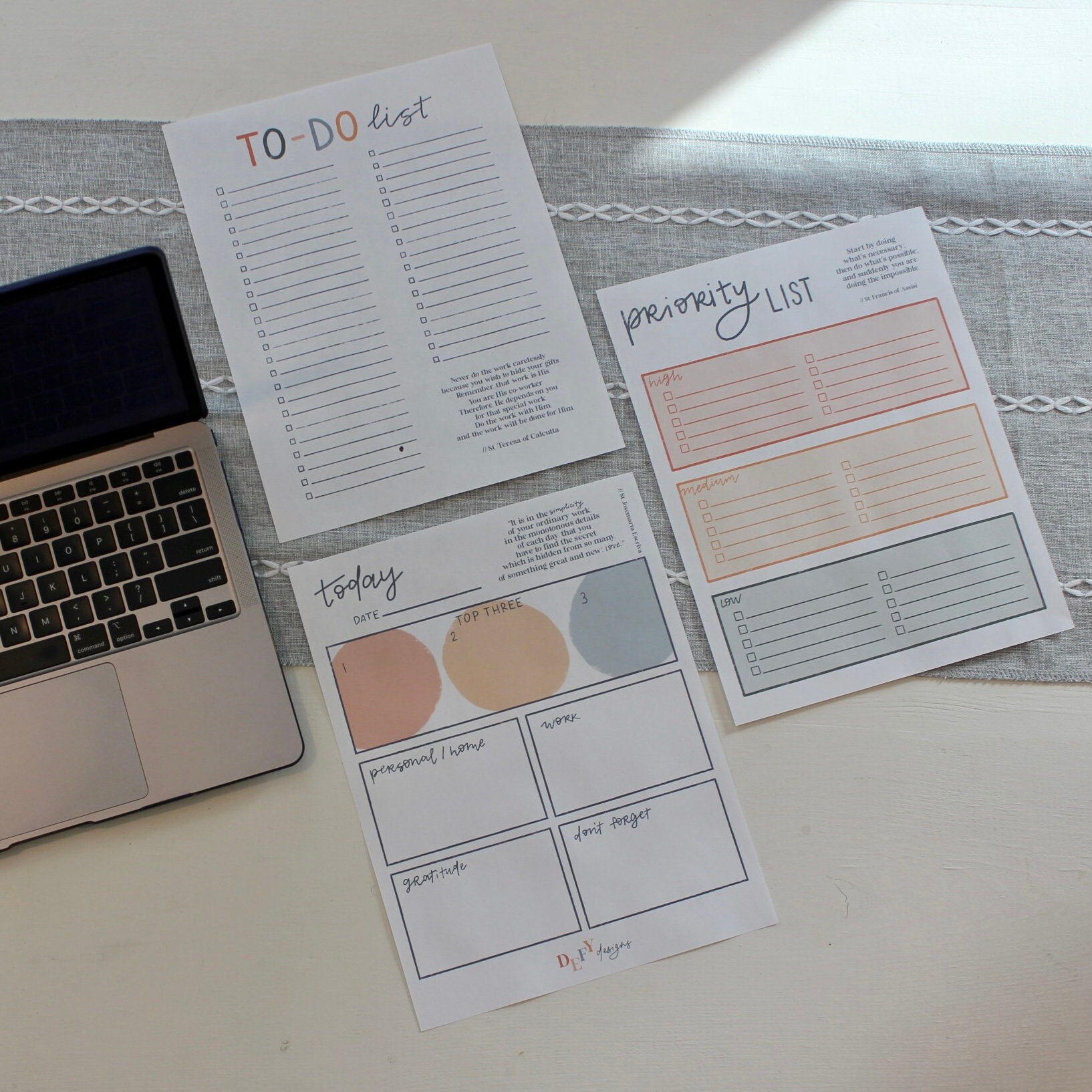 Planning Pages PRINTABLE 8.5x11 PDF Digital Download - Etsy