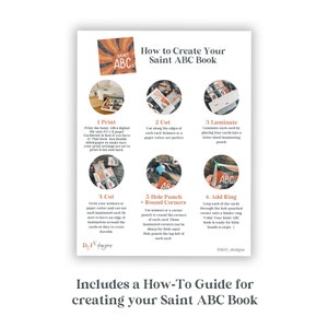 SAINT Abcs - PRINTABLE - Digital Download - Catholic Mass Children's ...