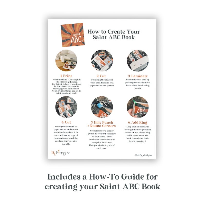 SAINT Abcs - PRINTABLE - Digital Download - Catholic Mass Children's ...