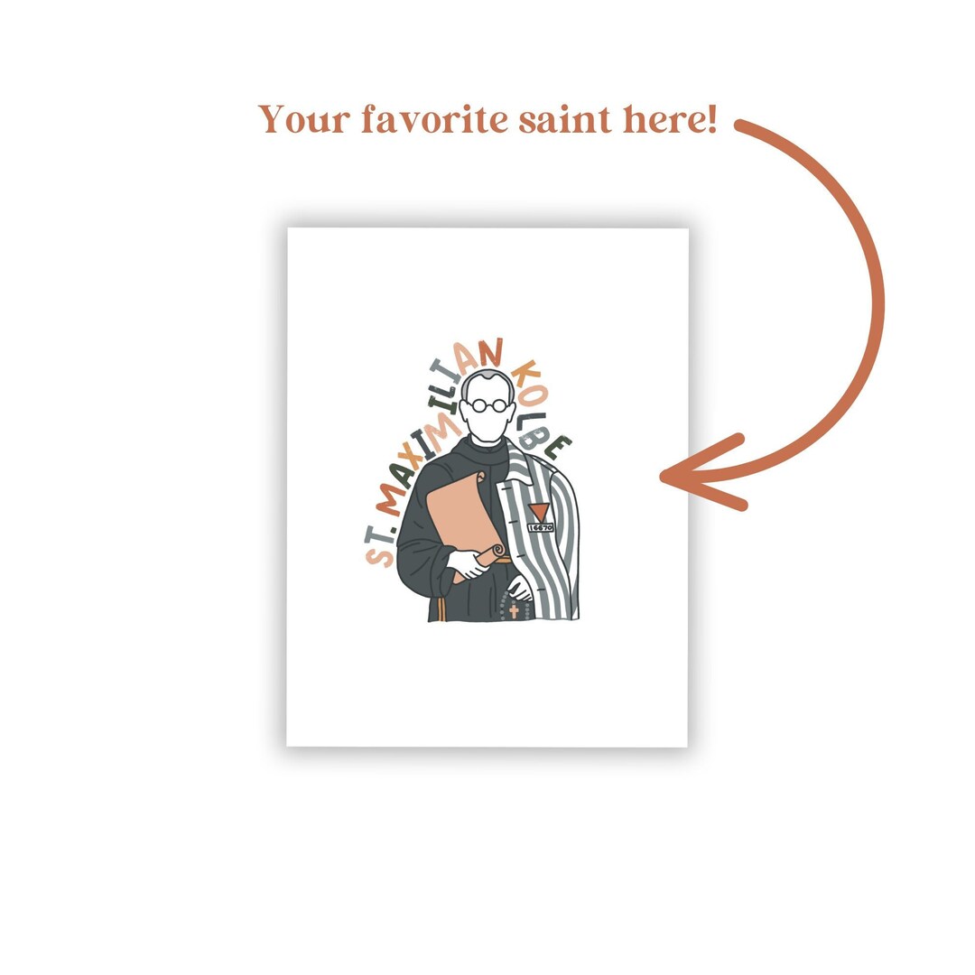 CUSTOM Saint Illustration - Digital Download - Saint Print ...