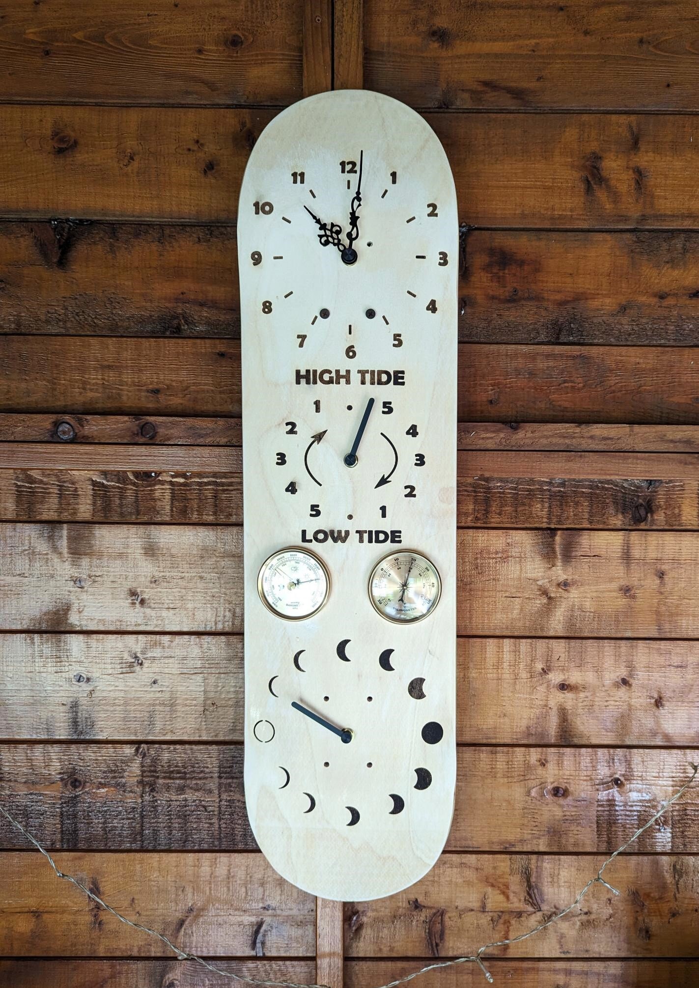 Skateboard Weather Station, Clock, Tide Dial, Barometer, Thermometer ...