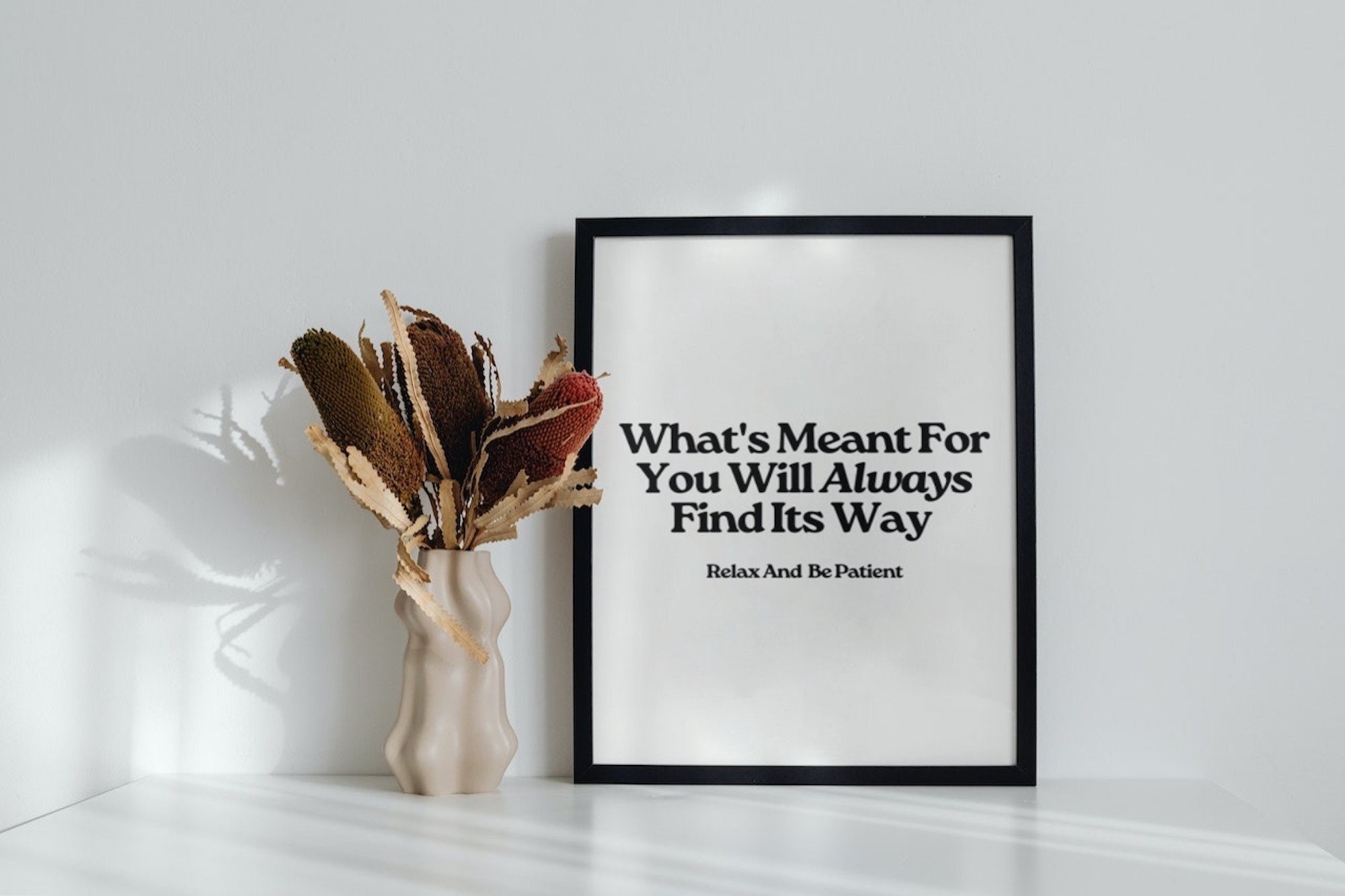 What's Meant for You Will Always Find Its Way Trendy Retro Quote Wall ...