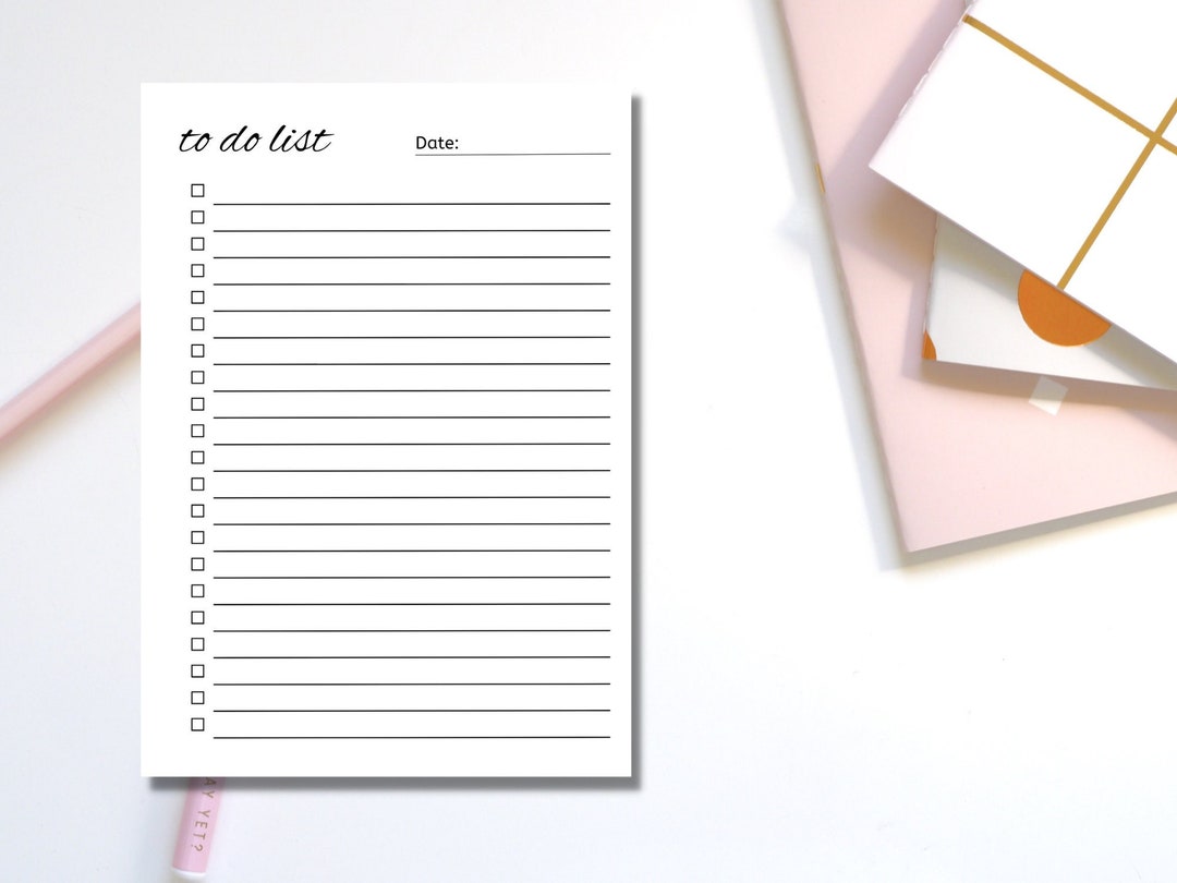 To Do List PDF | Download | Printable | US Letter & A4 Sizes ...