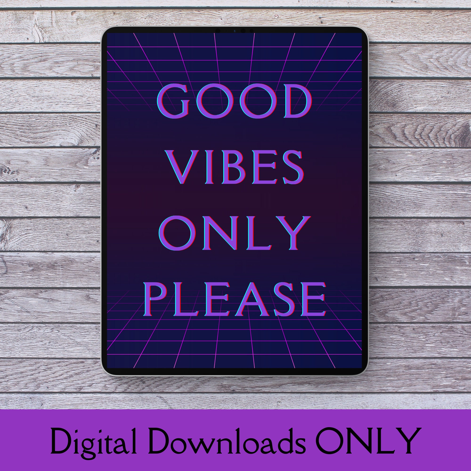 Cyberpunk Neon Wall Art for Teachers, Neon Wall Art for Classrooms ...